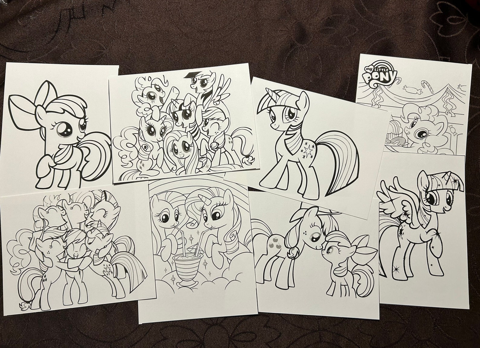 My Little Pony Coloring Sheets Personalized Coloring Books - Etsy