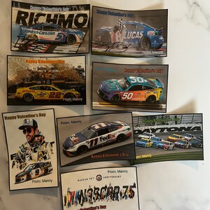 NASCAR Valentine’s Day Cards | Custom | Personalized | Racing | Set of ...
