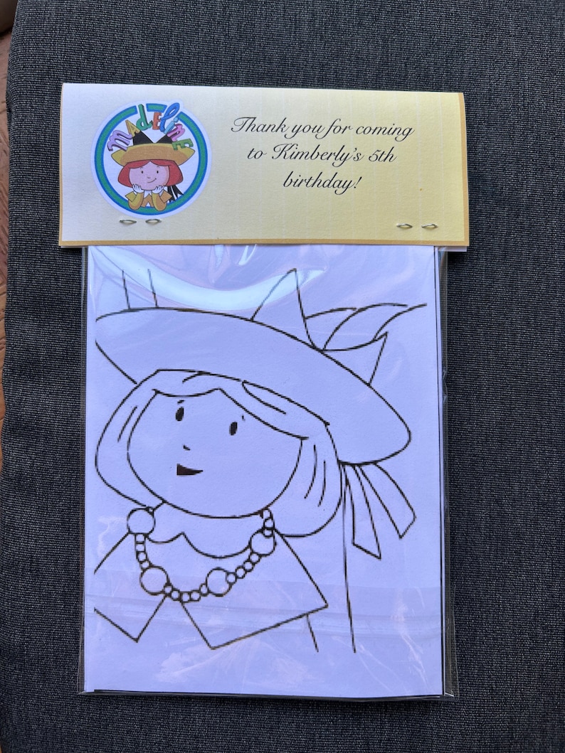 Madeline in Paris Coloring Sheets Party Favor Fillers - Etsy
