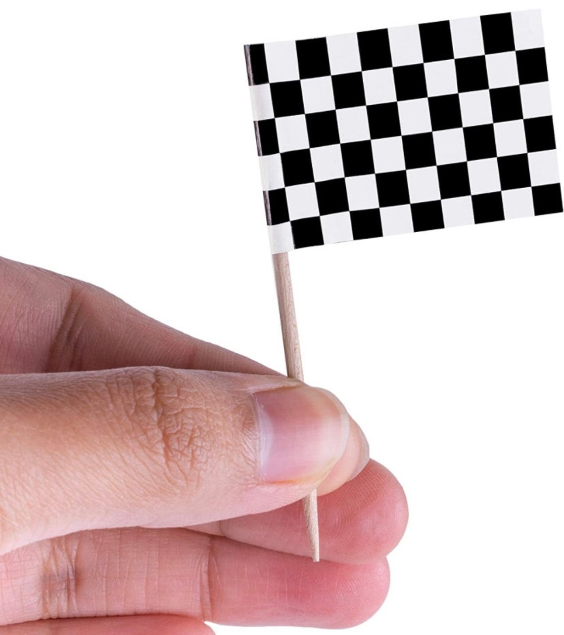 12 Pack Checkered Flag Cupcake Toppers - Etsy