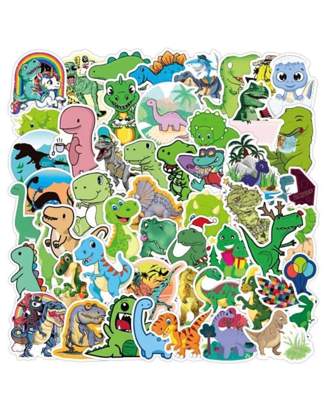 24 Piece Dinosaur Stickers Dinosaur Party Fillers Party - Etsy