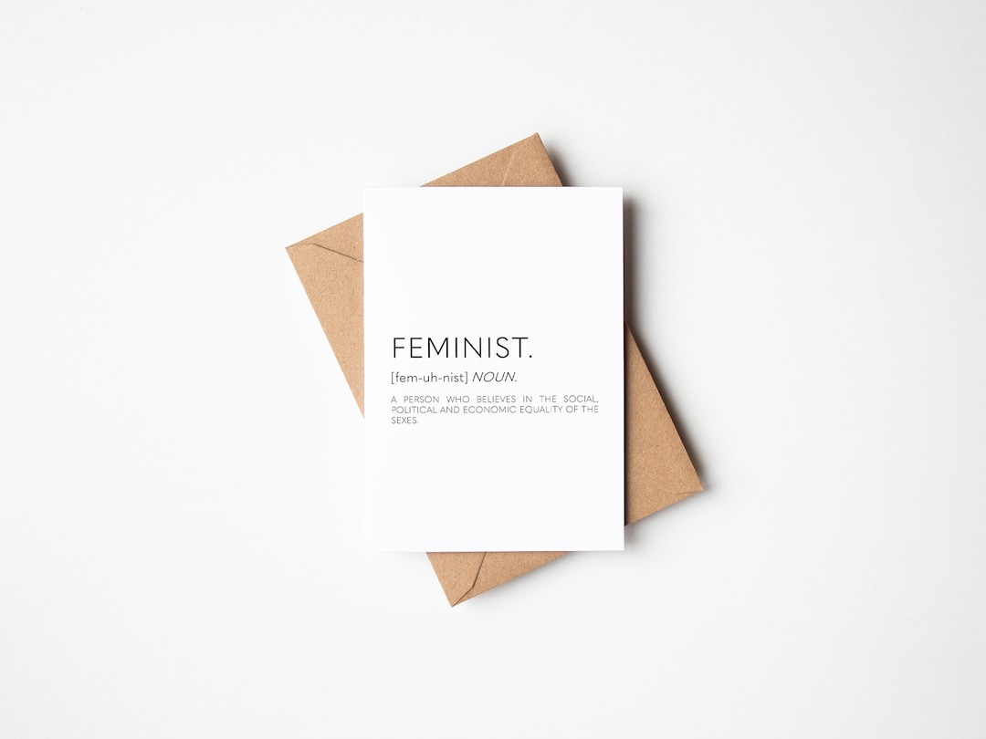 Feminist Definition Birthday Card, Greetings Card For Feminists ...