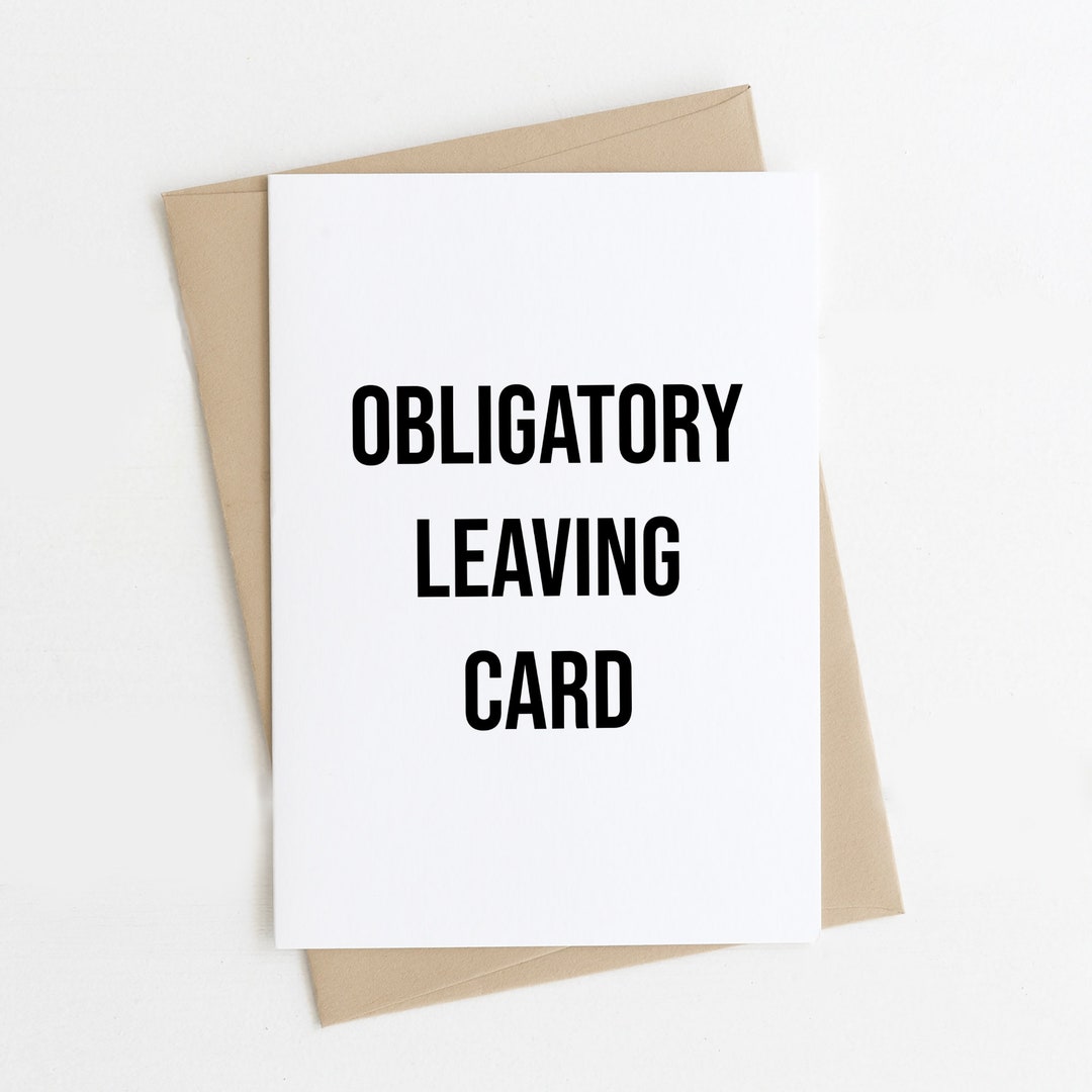Leaving Card, Work Bestie, A4 Leaving Card, Funny Leaving Cards ...