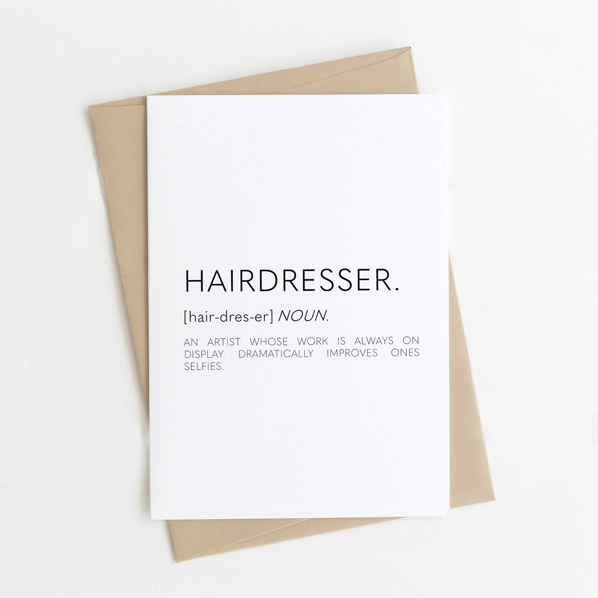 Hairdresser Definition Birthday Card Greetings Card For | Etsy