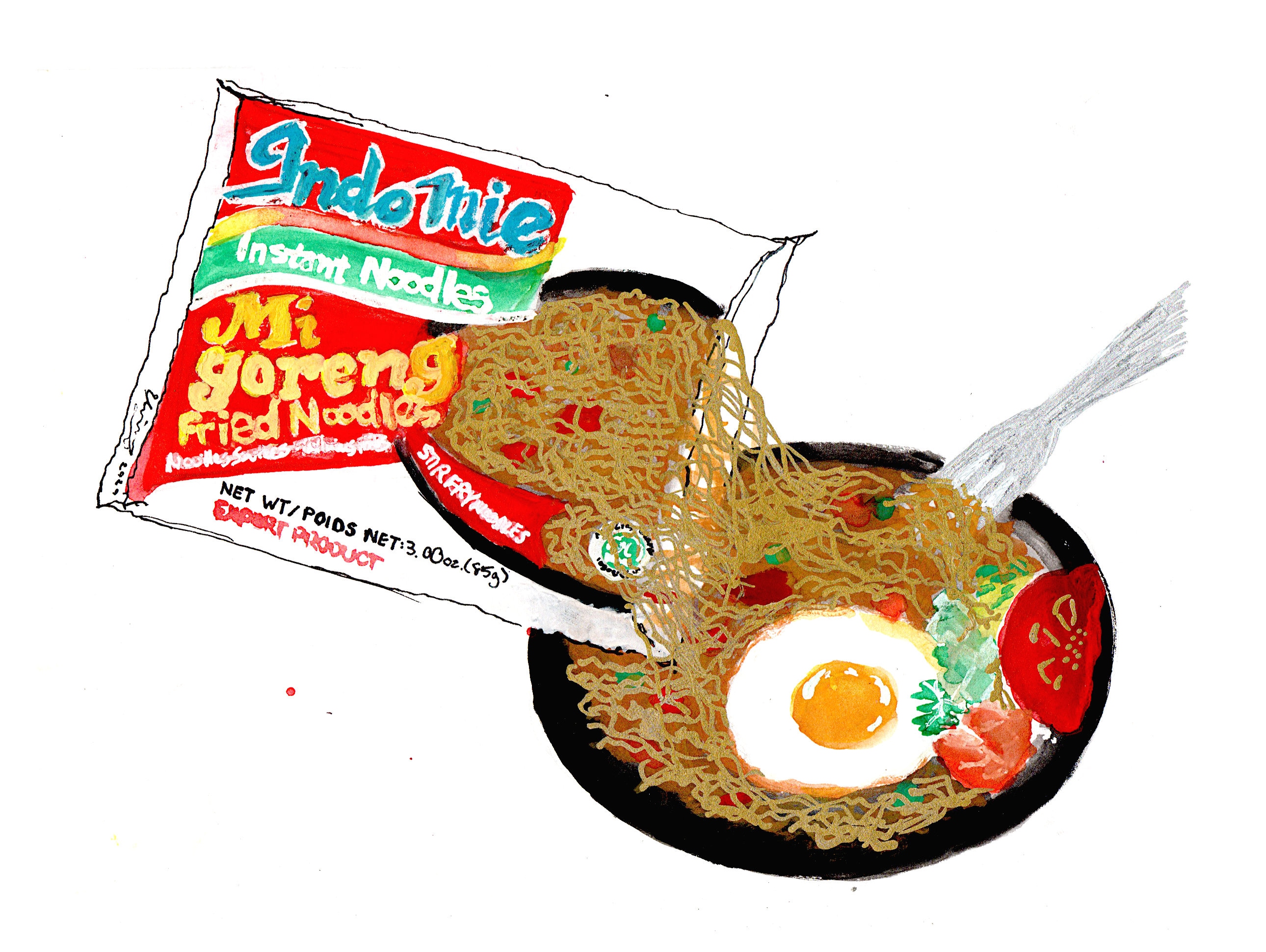 Indomie 5x7 Print - Etsy