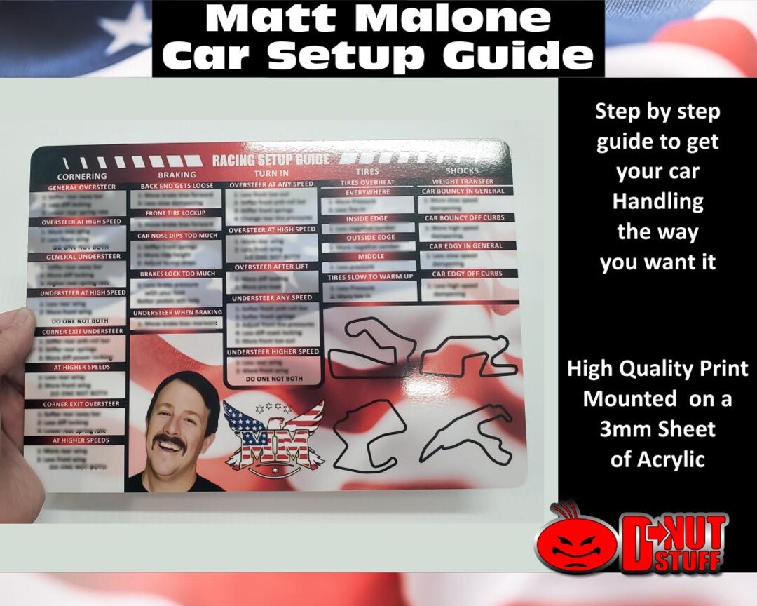 Matt Malone Car Setup Guide - Etsy