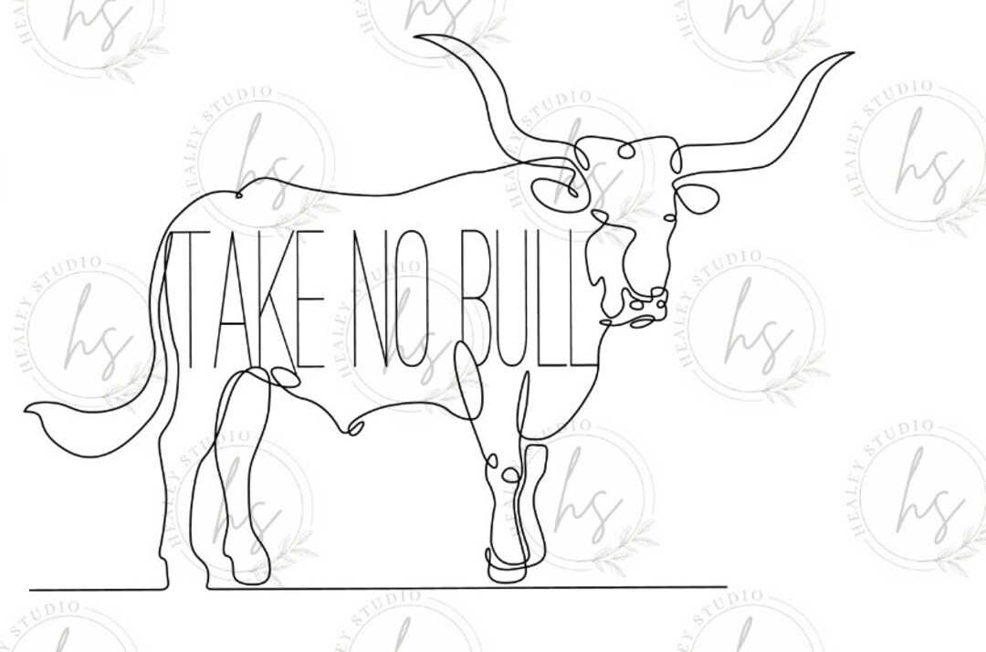 Take No Bull Sublimation PNG - Etsy
