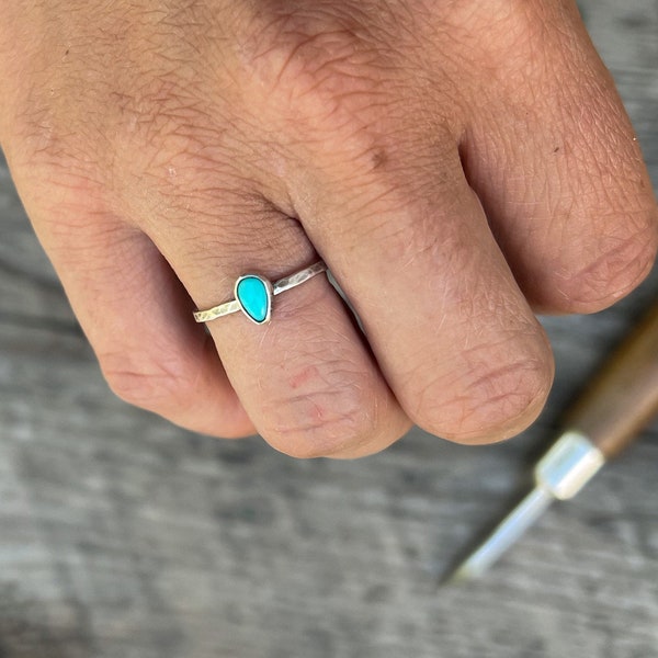 Turquoise Stack Ring - Etsy