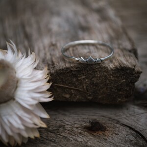 Mountain Ring, Sterling Silver Mountainscape, Simple Mountain Ring ...