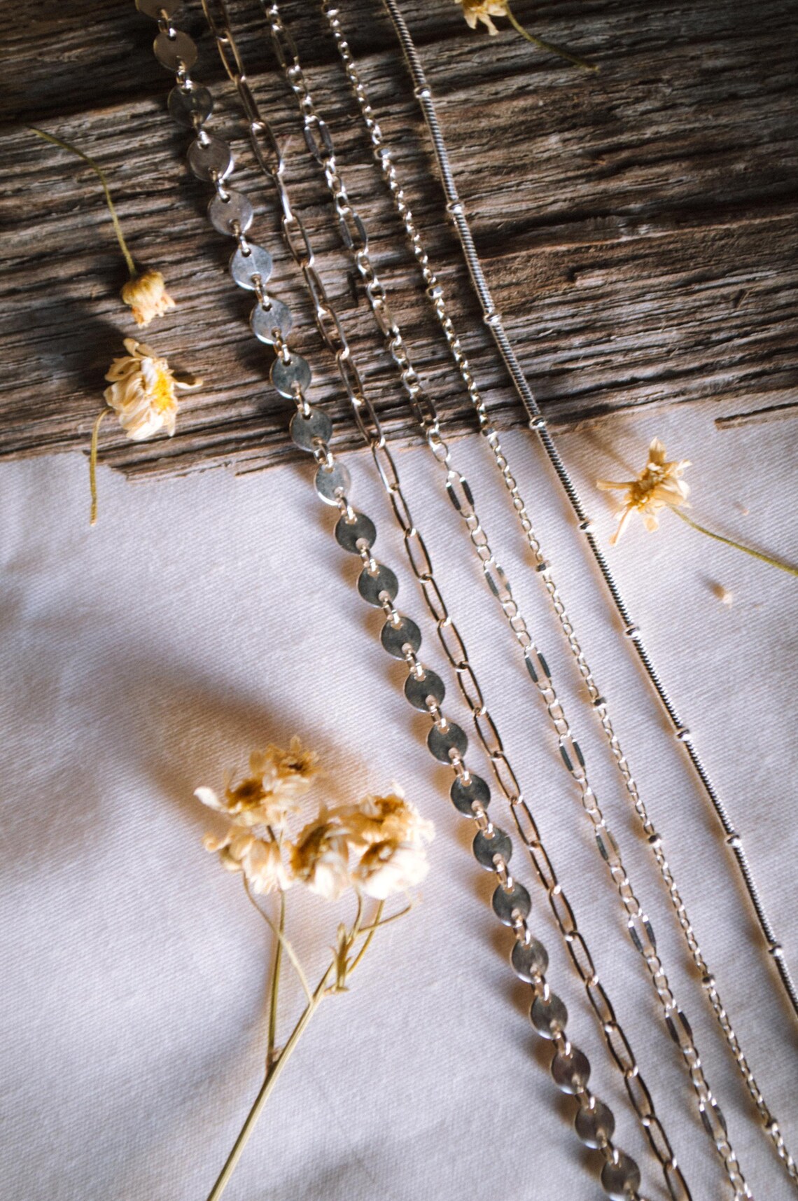 Paperclip Chain, Sterling Silver Chain, Dainty Chains, Everyday ...