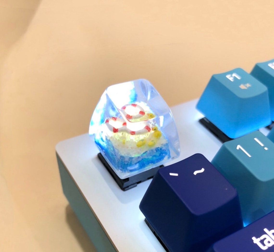 Hand-made personalized custom keycaps hand-made epoxy resin | Etsy