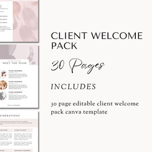 Virtual Assistant Welcome Packet, Client Welcome Pack Template, New ...