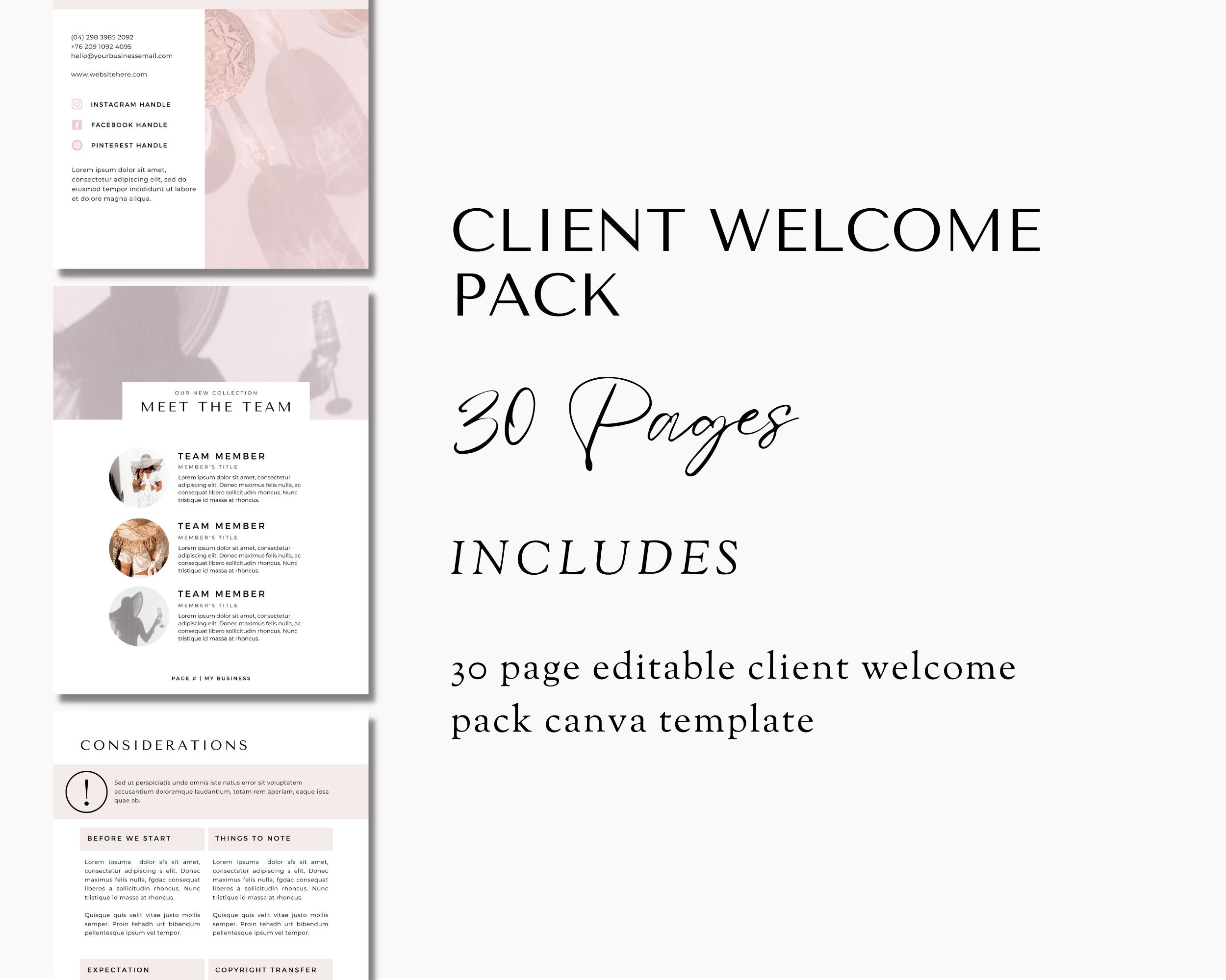 Virtual Assistant Welcome Packet, Client Welcome Pack Template, New ...