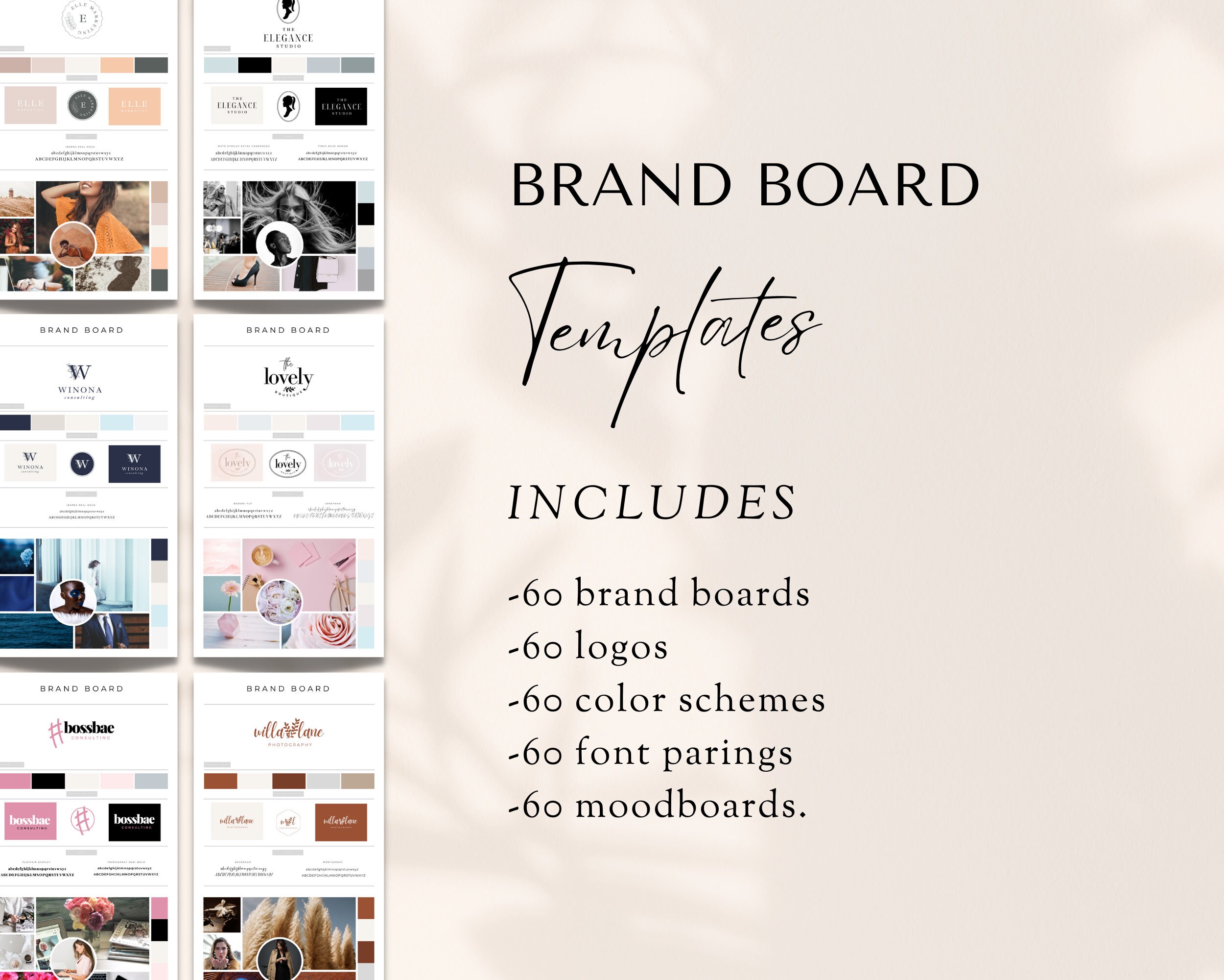 Pre Made Logo, Canva Logo Template, DIY Logo Design, Logo Kit, Editable ...