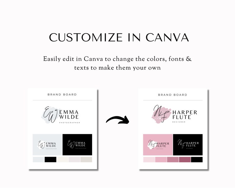 Logo Kit DIY Logo Design Instant Download Logo Templates - Etsy