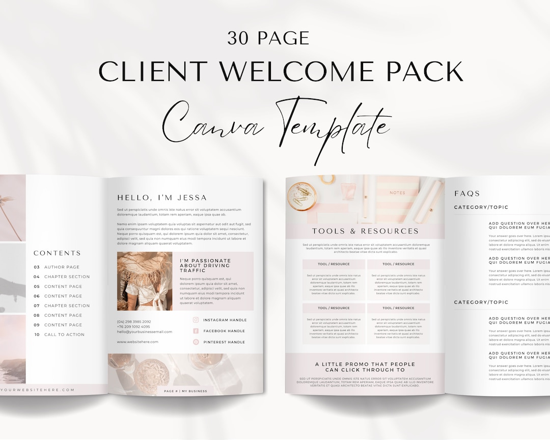 Virtual Assistant Welcome Packet, Client Welcome Pack Template, New ...