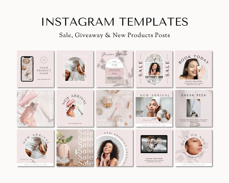 Beauty Instagram Template, Beauty Instagram Post, Beauty Salon Social ...