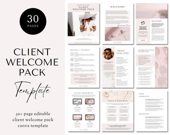 Client Welcome Packet, Client Onboarding Template, New Client Service Guide, Virtual Assistant ...