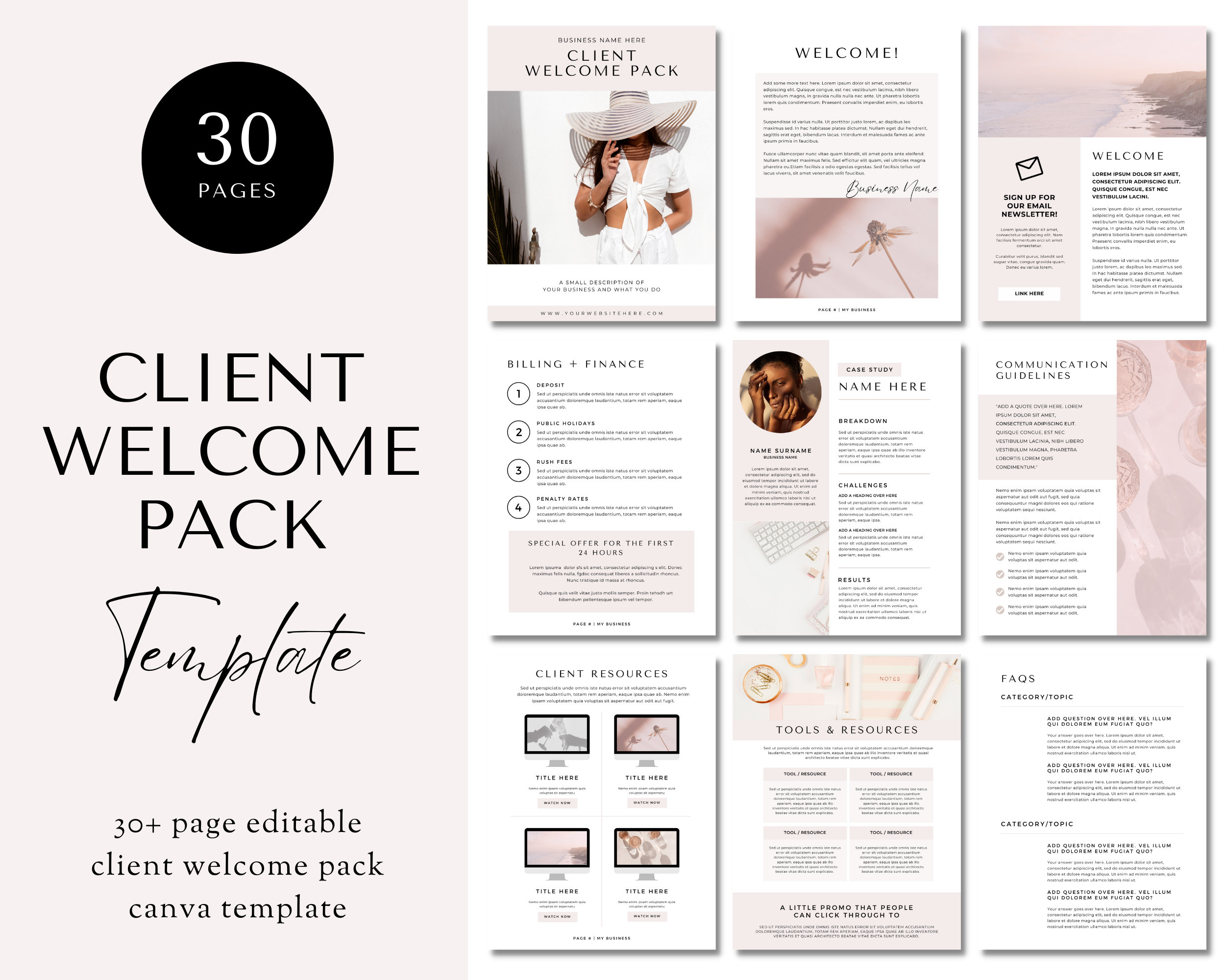 Virtual Assistant Welcome Packet, Client Welcome Pack Template, New ...