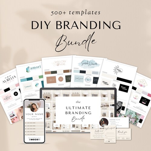DIY Branding Package Template Logo Kit Business Branding - Etsy