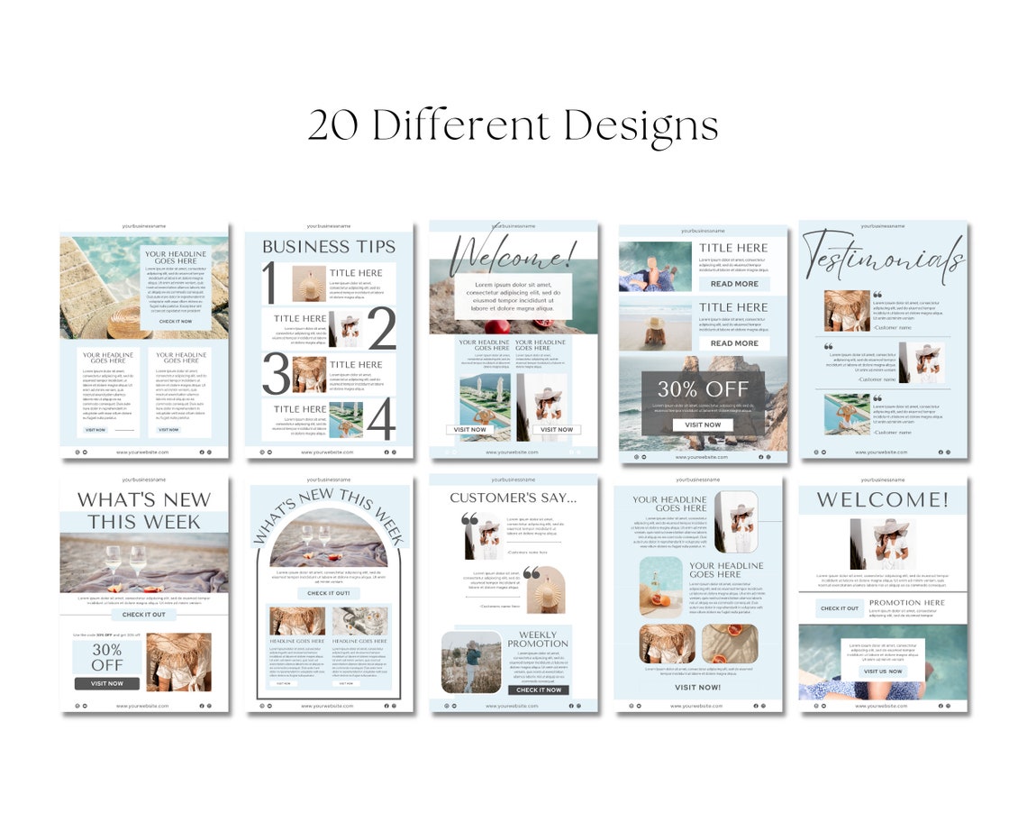 Mail Chimp Email Template, Email Template Canva, Email Template Design ...