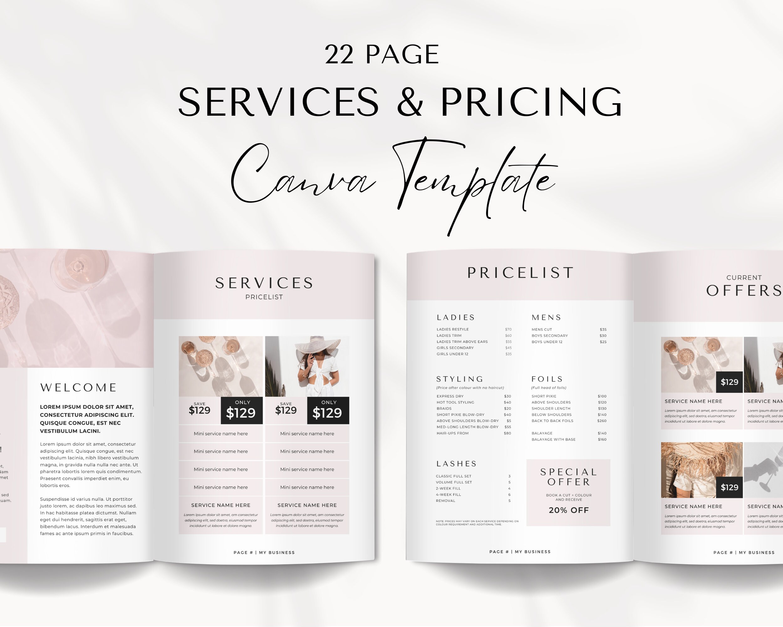 Services & Pricing Guide Template, Price List, Business Price List ...