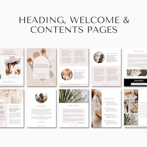 Editable Workbook Template, Canva Online Course Workbook, Ebook ...