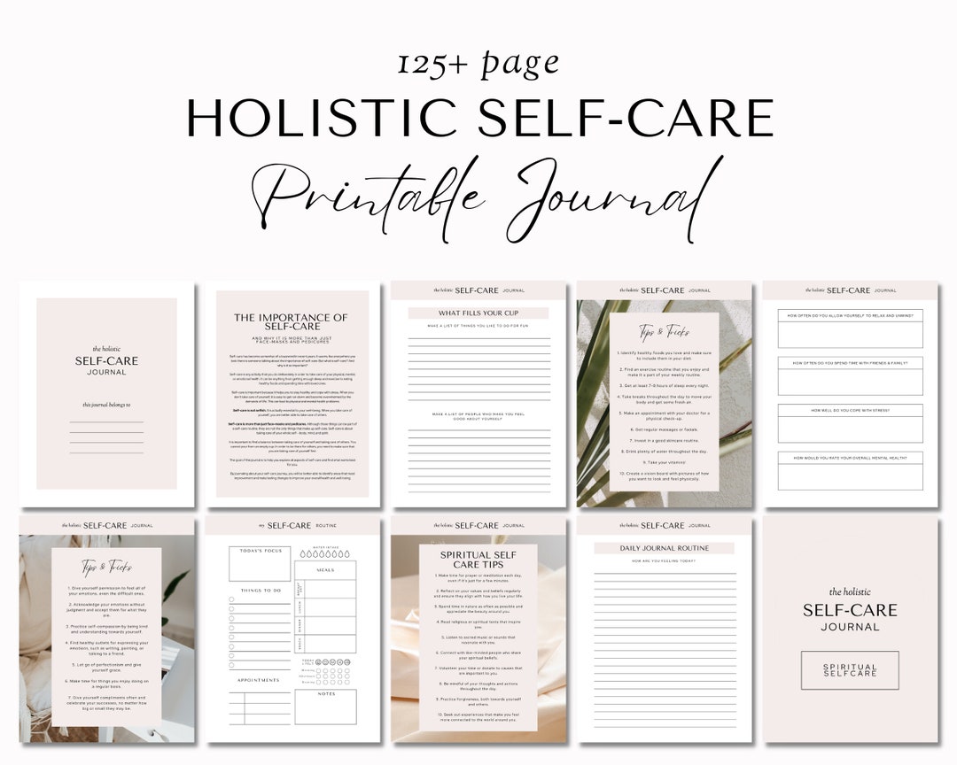 Self Care Template Bundle, Self-care Templates, Self Care Journal, Self ...
