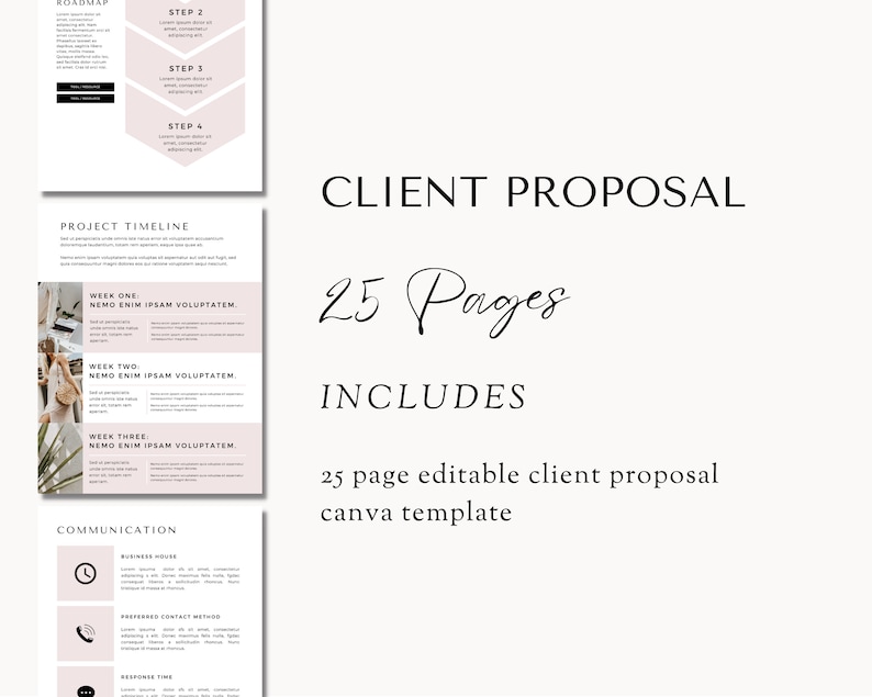 Client Proposal Template Business Proposal Template Virtual - Etsy