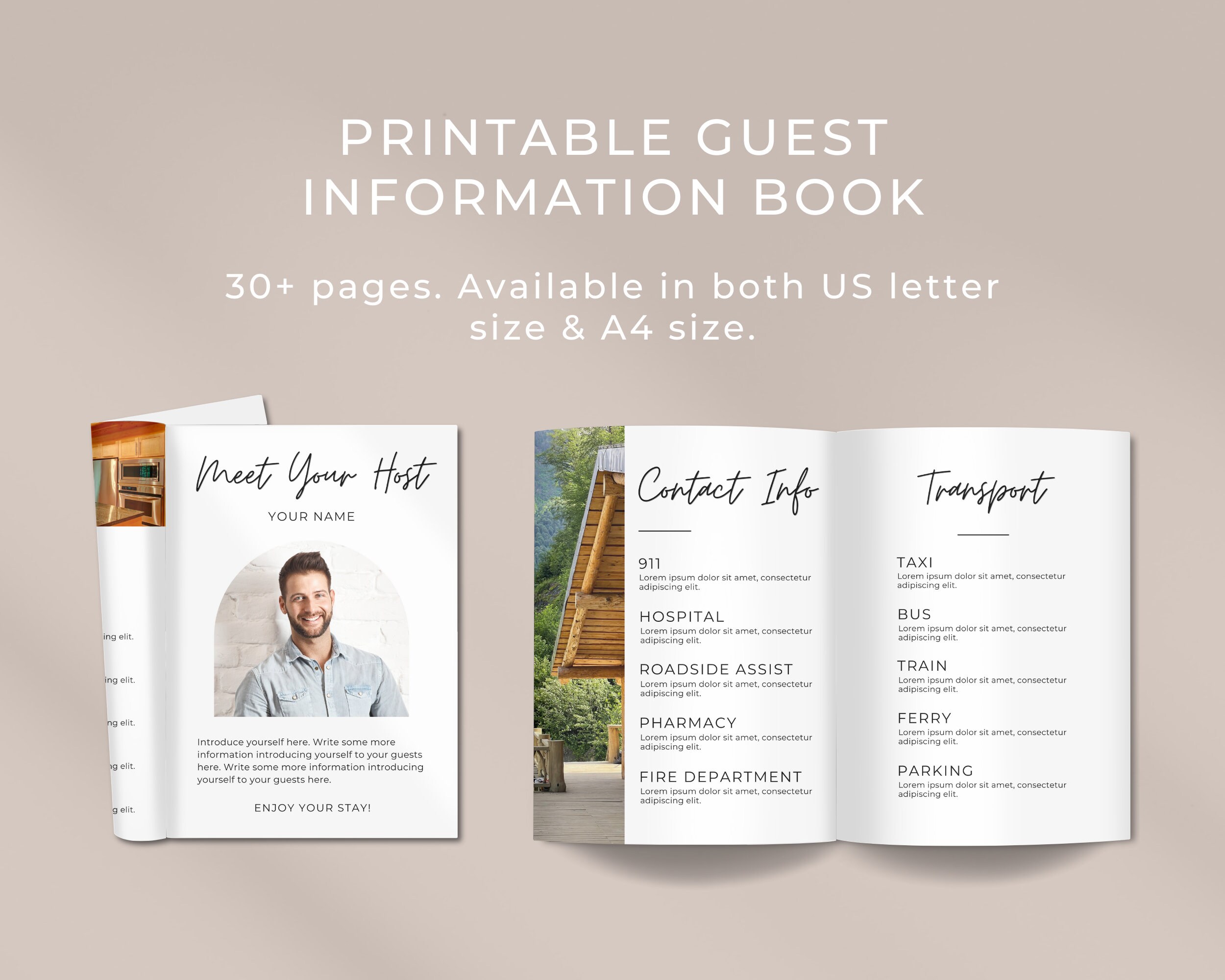 Airbnb Welcome Book Template, Airbnb Guestbook Template, Vacation ...