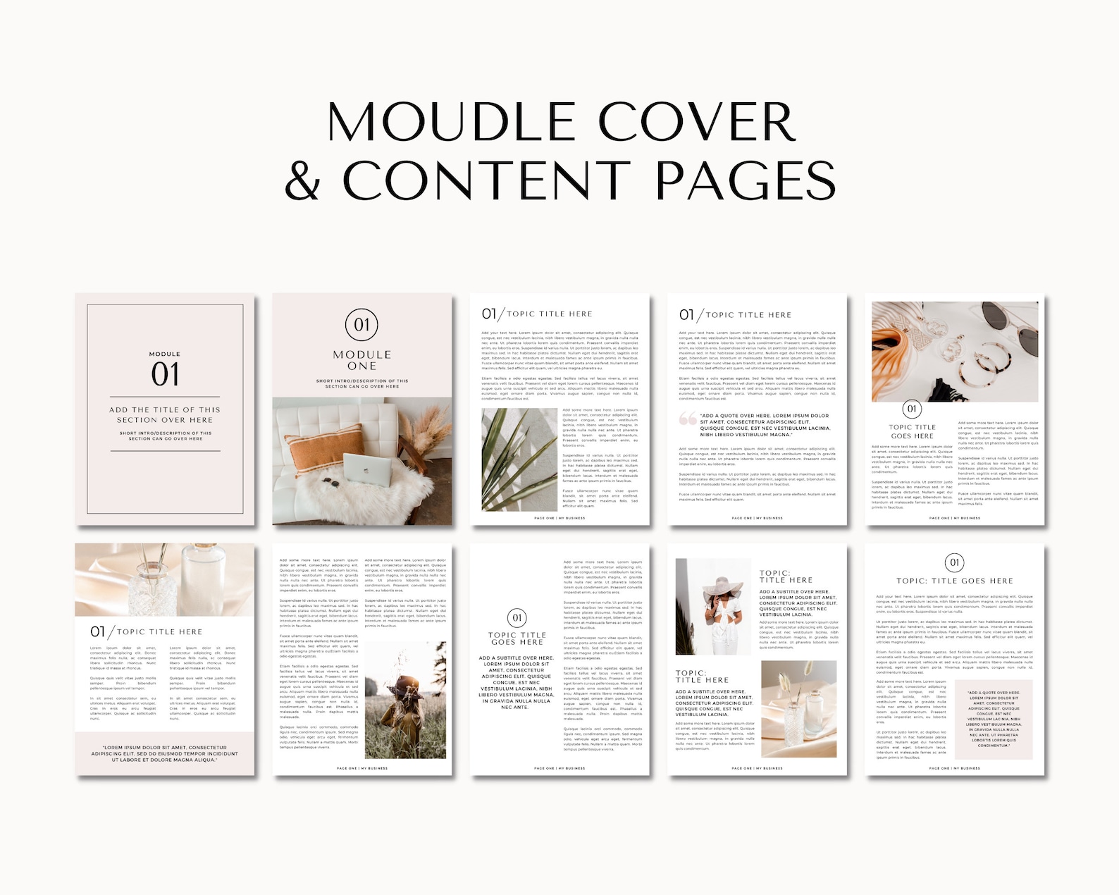 Editable Workbook Template, Canva Online Course Workbook, Ebook ...