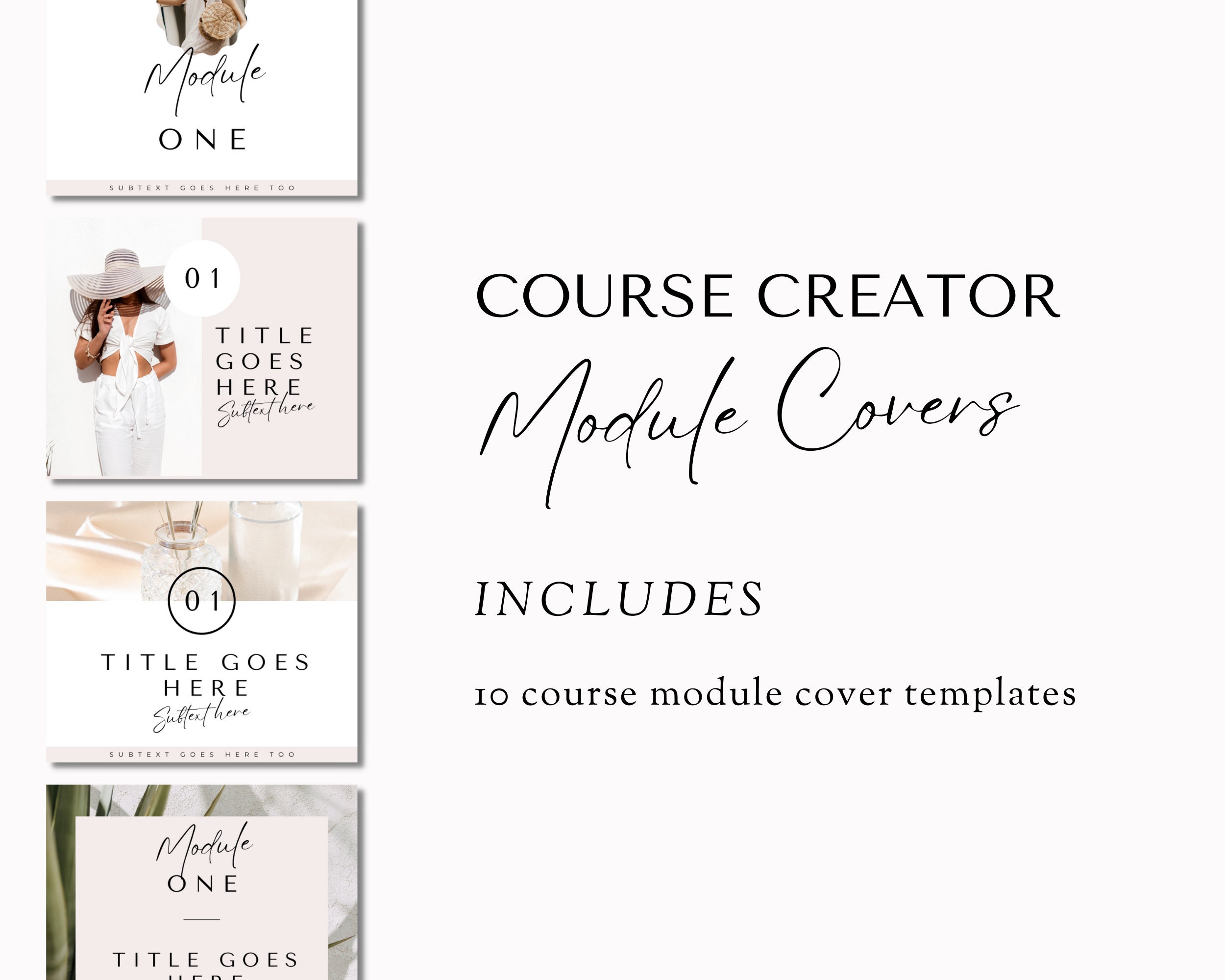 Module Cover Templates, Course Creator Templates, Online Course Module ...