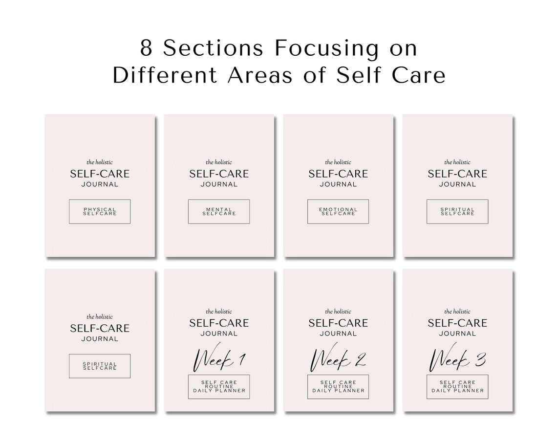Self Care Template Bundle, Self-care Templates, Self Care Journal, Self ...