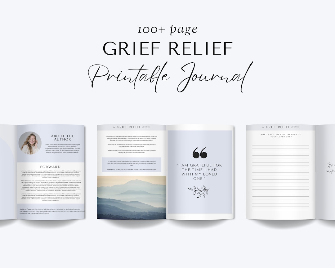 Grief Journal, Grief Gift, Grief Workbook, Sympathy Gift, Healing ...
