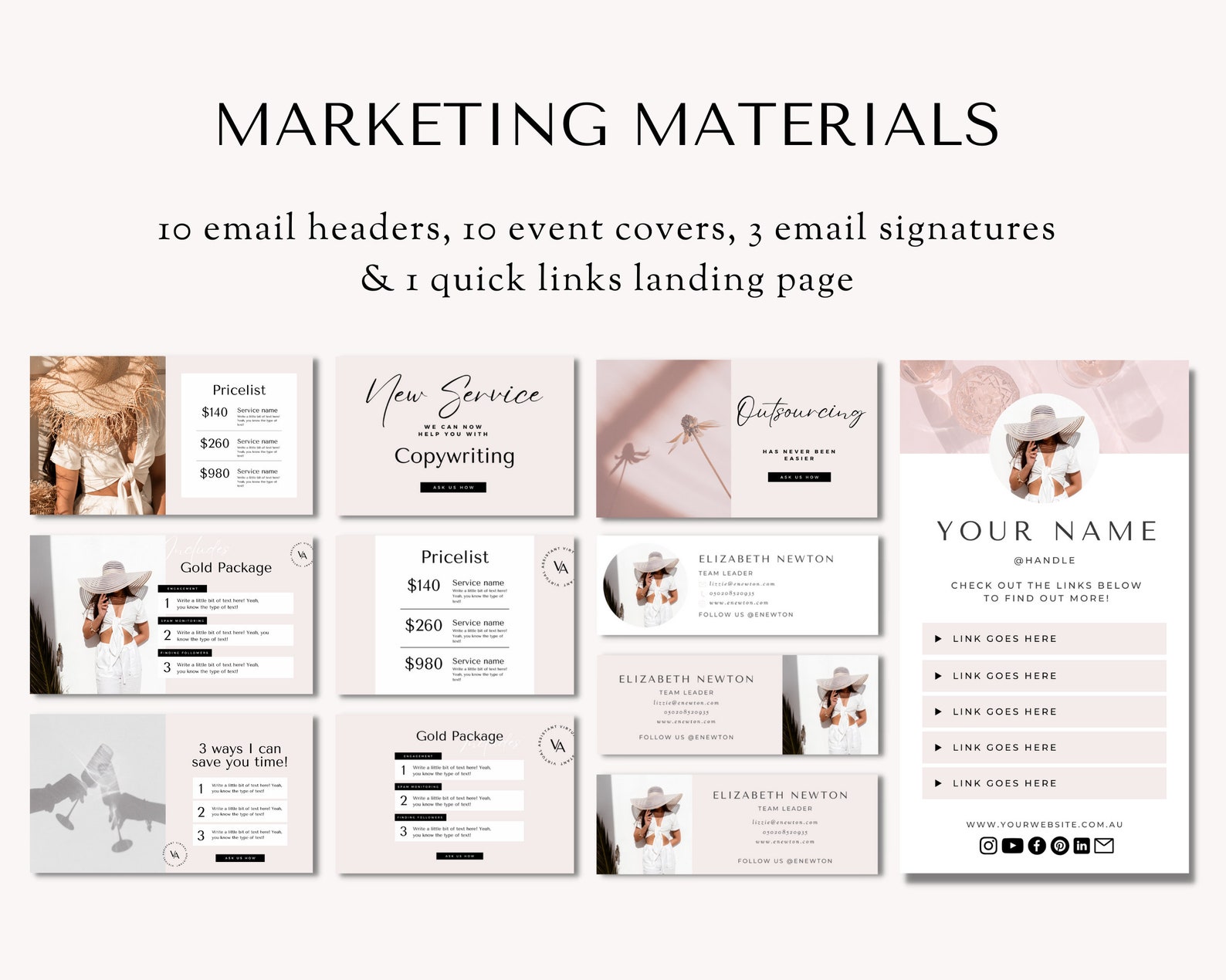 Virtual Assistant Starter Pack, Virtual Assistant Branding, Virtual ...