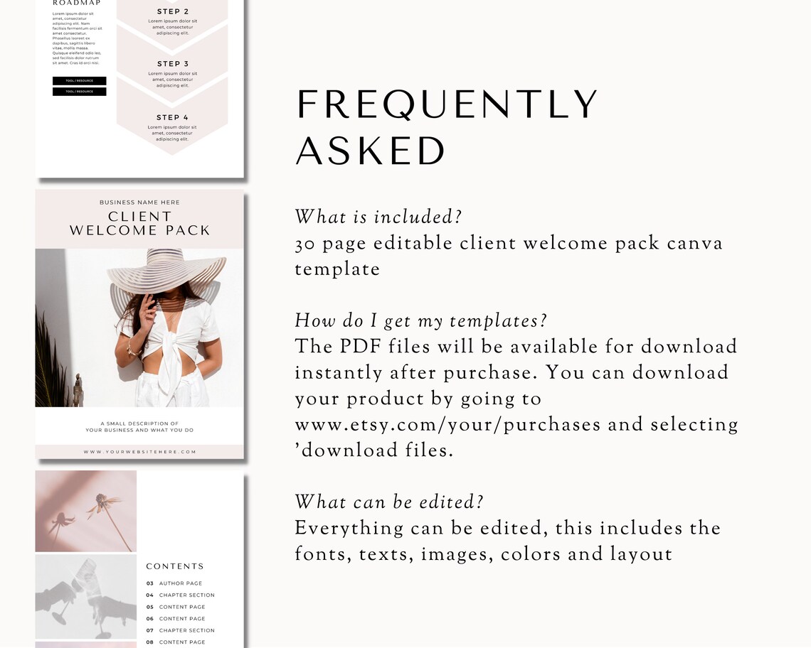 Virtual Assistant Welcome Packet, Client Welcome Pack Template, New ...