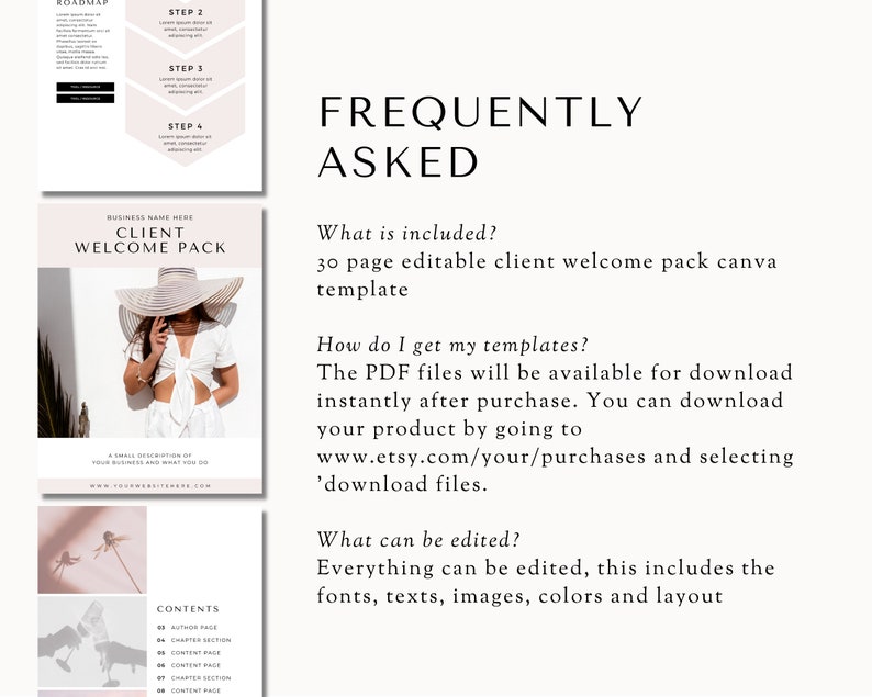 Client Welcome Packet Template New Client Service Guide - Etsy
