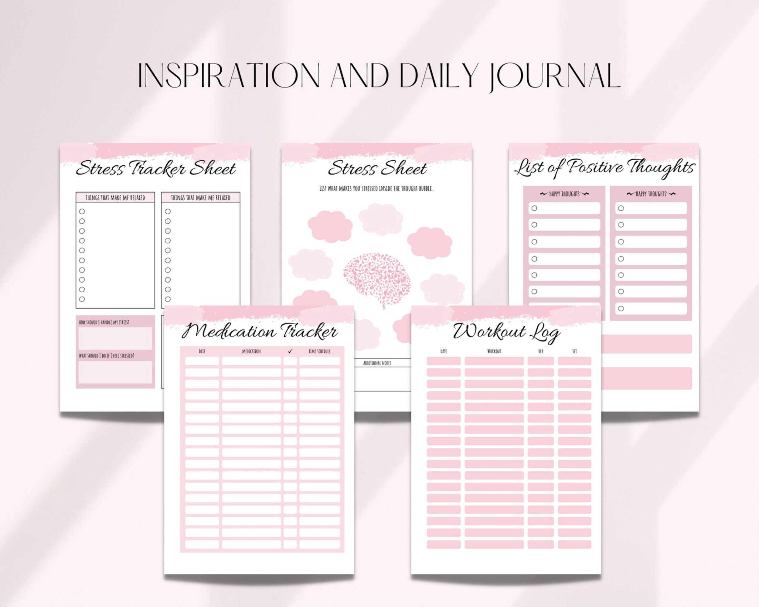 Anxiety Workbook Printable Anxiety Journal Self Care Journal - Etsy