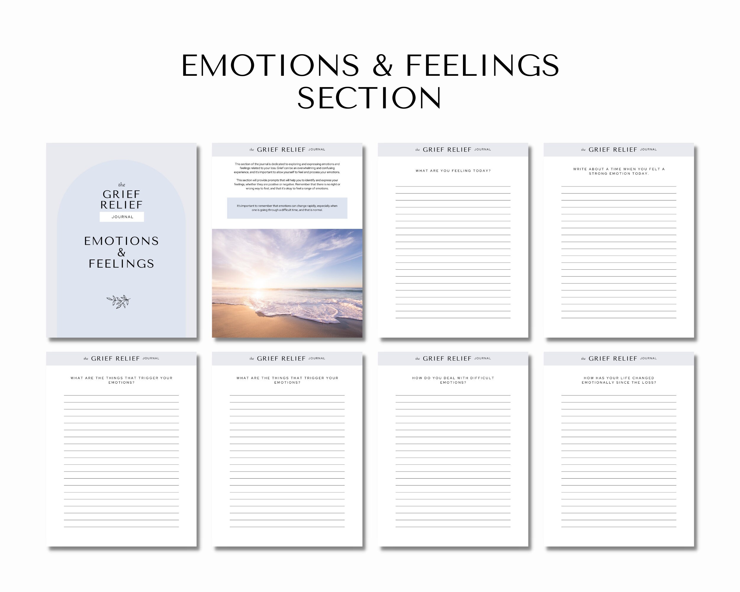 Grief Journal Grief Gift Grief Workbook Sympathy Gift - Etsy