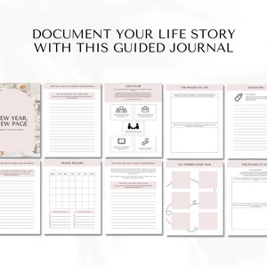 Life Story Journal, Achievement Journal, Bucket List Journal, Guided ...