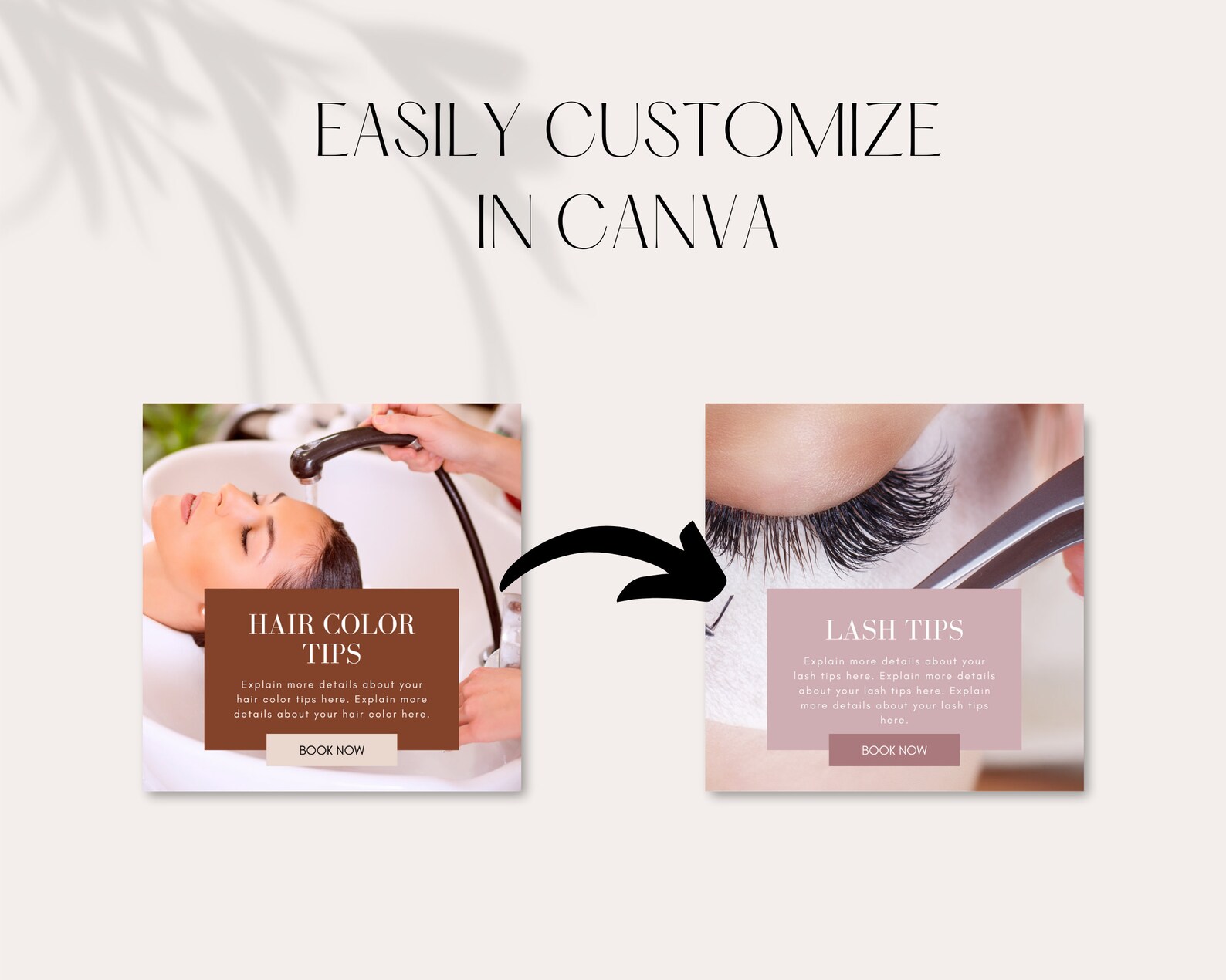 Hair Instagram Templates, Beauty Salon Instagram Templates, Beauty ...