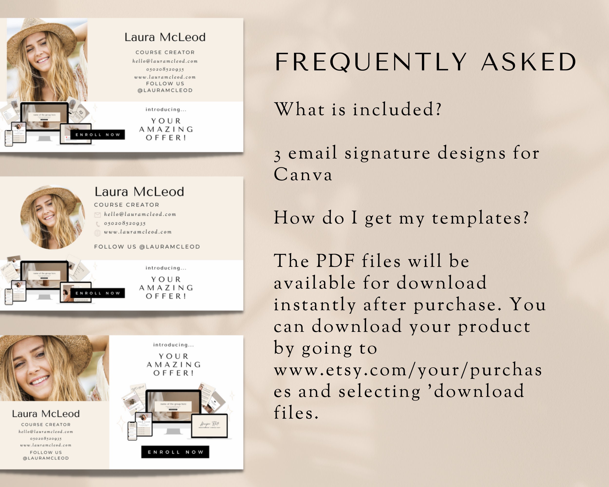 Email Signature Template Logo, Best Seller Photographer Marketing Tool ...