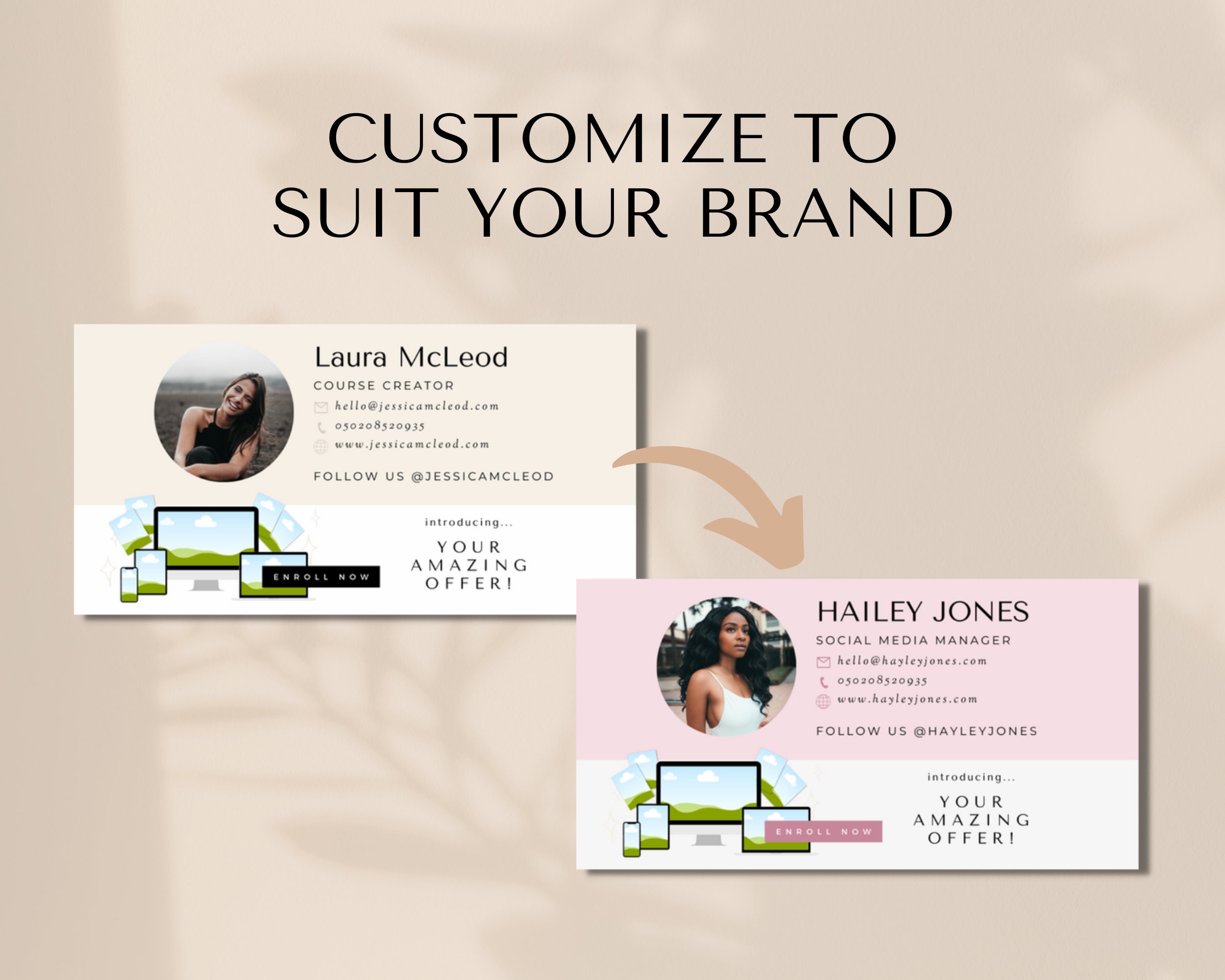Email Signature Template Logo, Best Seller Photographer Marketing Tool ...