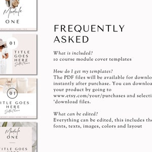 Module Cover Templates, Course Creator Templates, Online Course Module ...