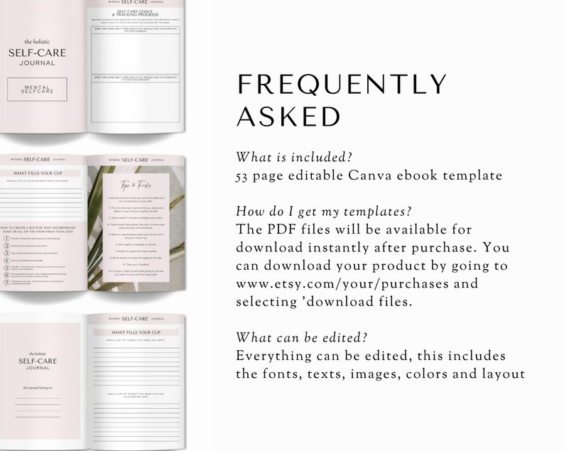 Editable Workbook Template Canva Coaching Ebook Template - Etsy