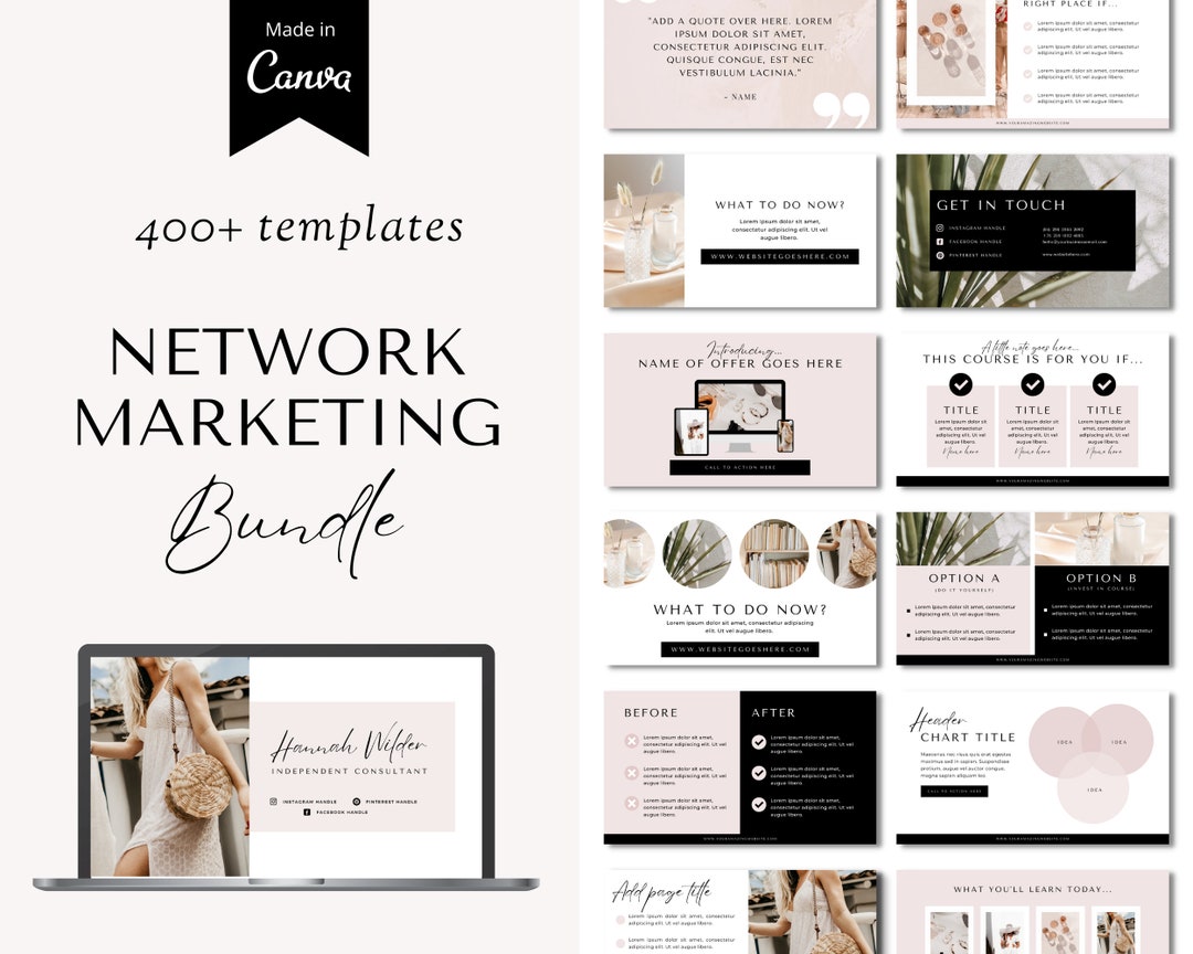 MLM Canva Templates, Network Marketing Bundle, MLM Business Planner ...