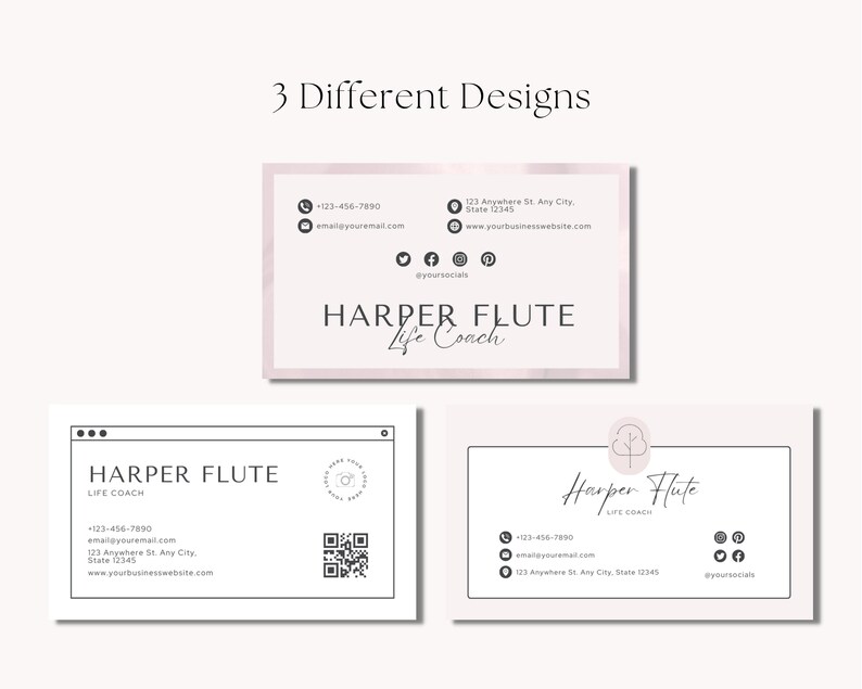 Freelancer Business Cards, Business Cards Online Business, Canva ...