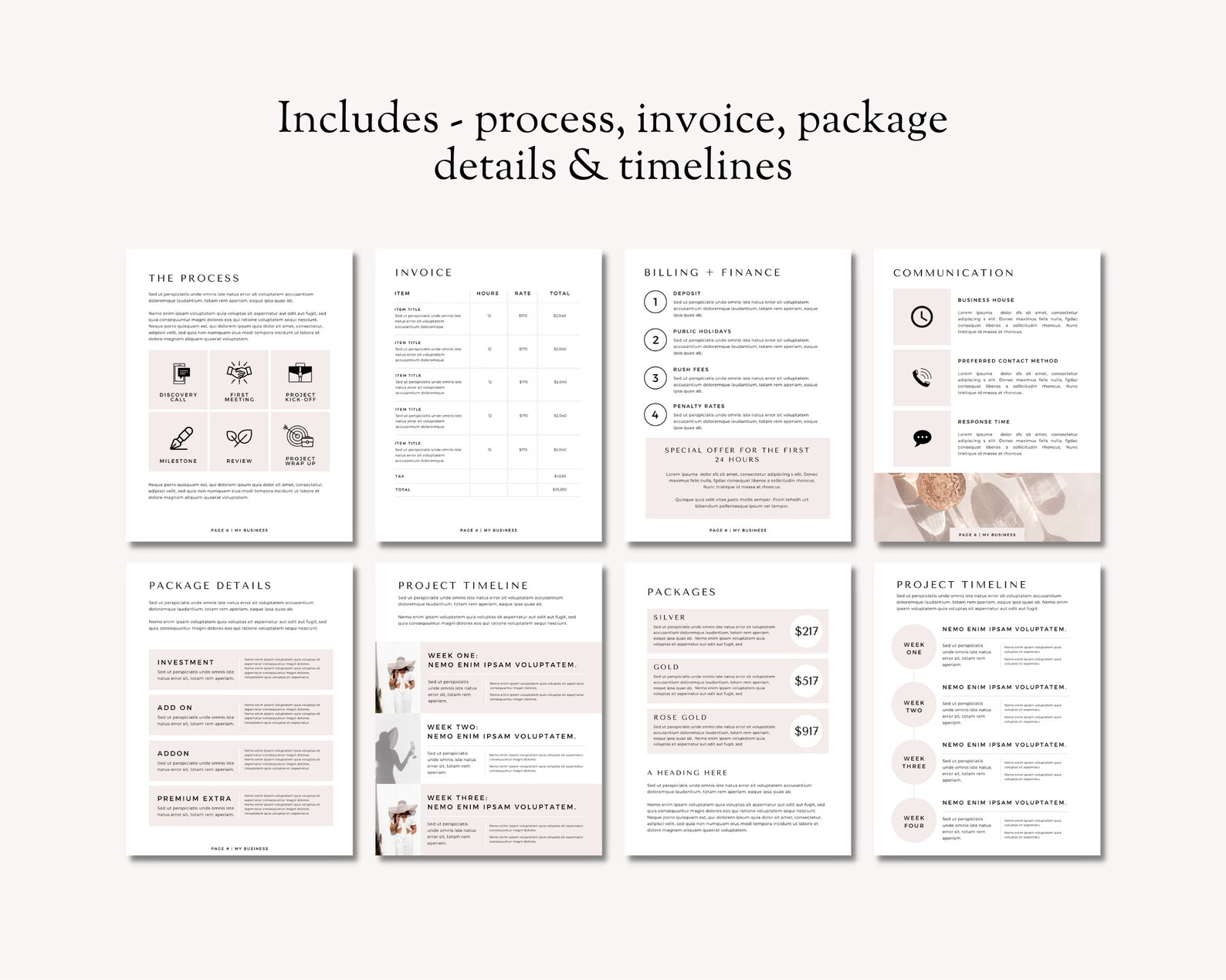 Client Welcome Packet Template New Client Service Guide - Etsy