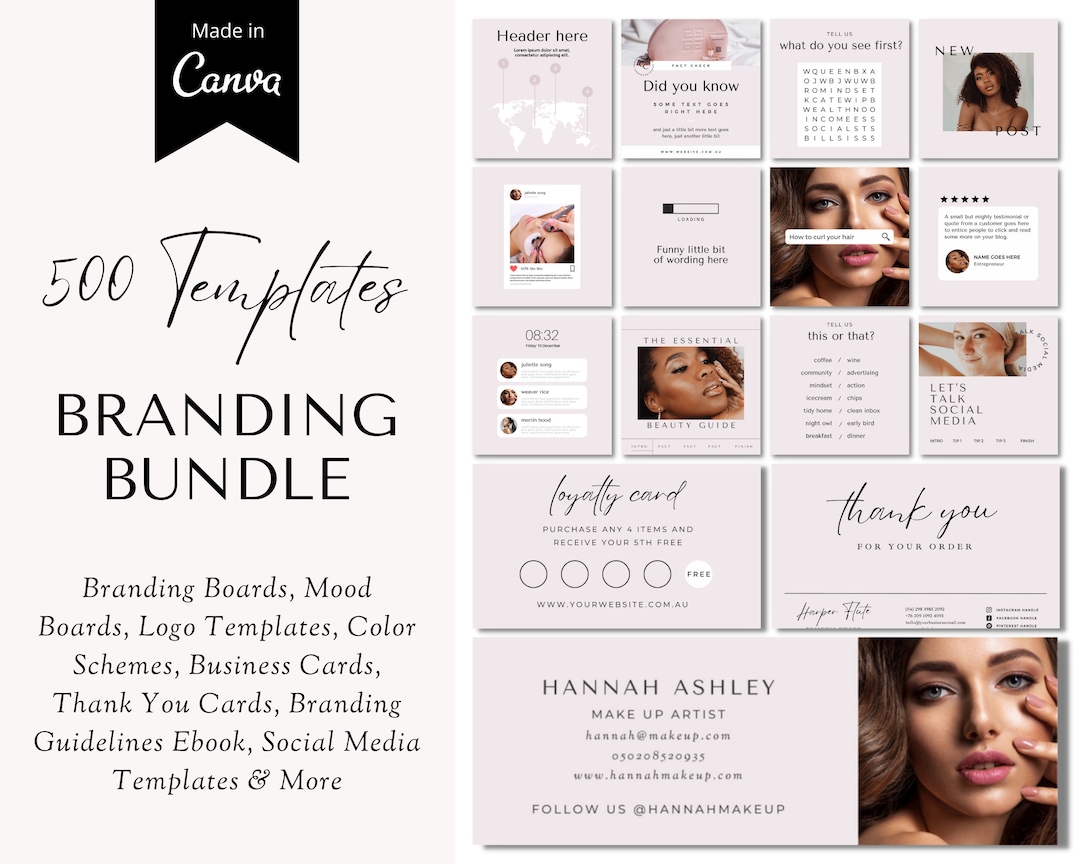 DIY Branding Package Template, Logo Kit, Business Branding Template ...