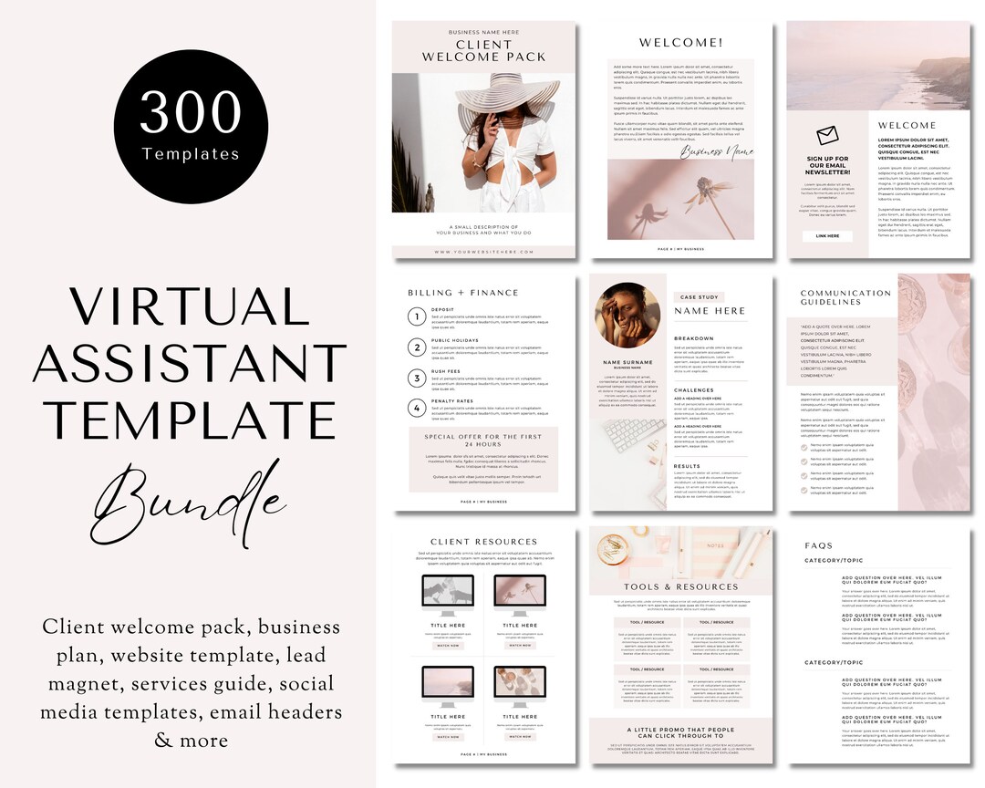 Virtual Assistant Templates, Virtual Assistant Website, Virtual ...